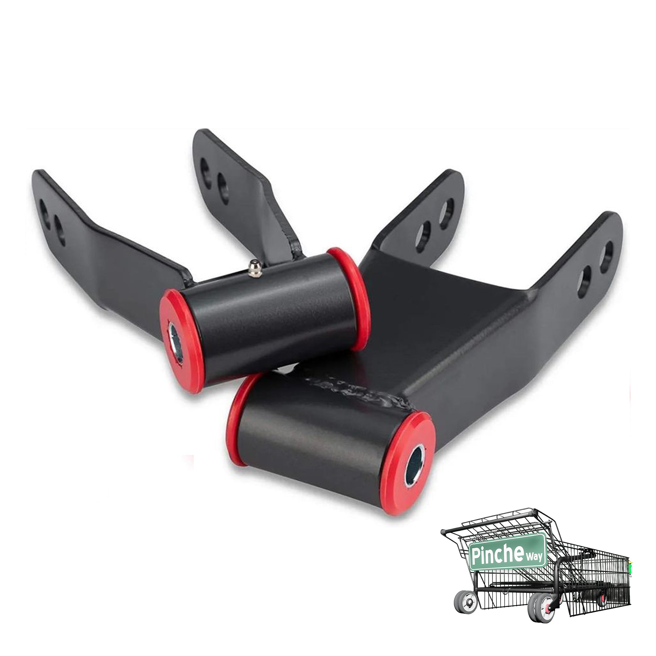 2-Inch Rear Lowering Drop Shackles for 2007-2018 Chevy/GMC 1500 Silver ...